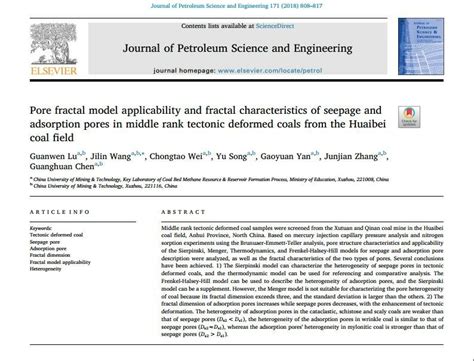 Pdf Pore Fractal Model Applicability And Fractal Characteristics Of