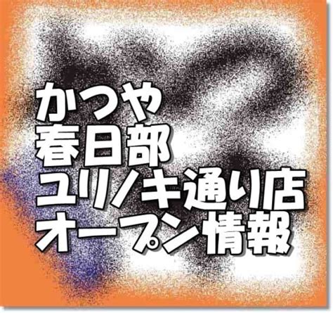 かつや春日部ユリノキ通り店新規オープン情報！場所・アクセスとアルバイト情報 埼玉新店オープン情報