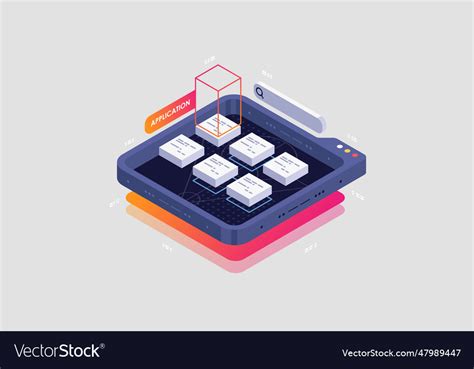 programming and software development isometric vector image