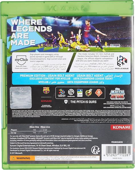 Konami Pro Evolution Soccer 2018 Day One Arabic For Xbox One Buy Best