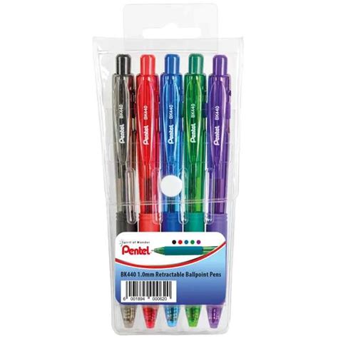 Pentel Ballpoint Pen 10mm Assorted Set Of 5 Shop Today Get It