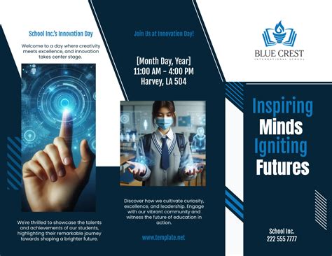 Free School Event Brochure Template To Edit Online