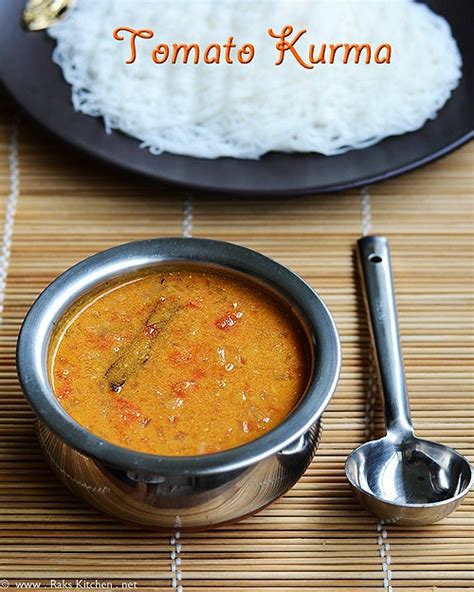 Tomato Kurma Recipe Thakkali Kuruma Recipe How To Cook Raks Kitchen