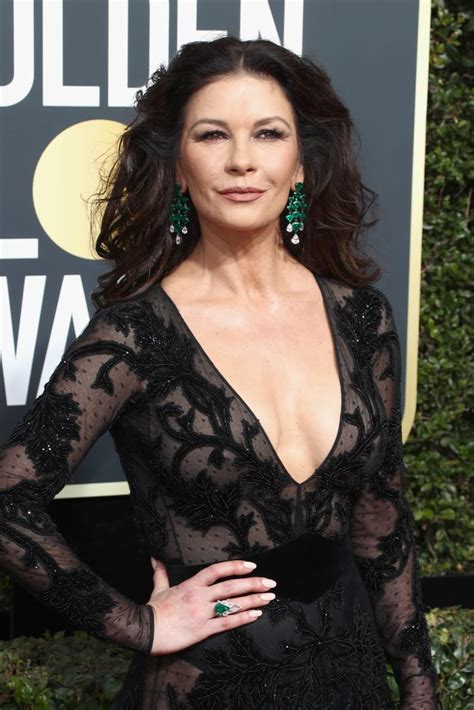 Catherine Zeta Jones Tits For Golden Globe Awards Of The Day