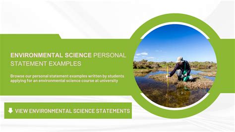 Environmental Science Personal Statement Examples