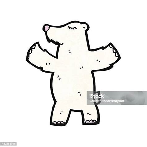 말풍선이 있는 북극곰 곰에 대한 스톡 벡터 아트 및 기타 이미지 곰 귀여운 낙서 드로잉 Istock