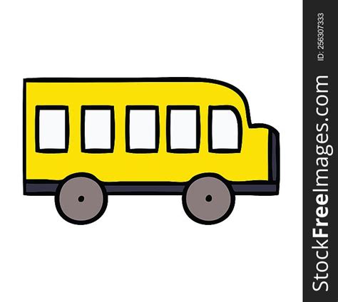Cute Cartoon School Bus Free Stock Images And Photos 256307333