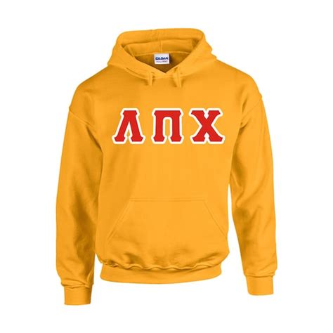 lambda pi chi embroidered hoodie etsy