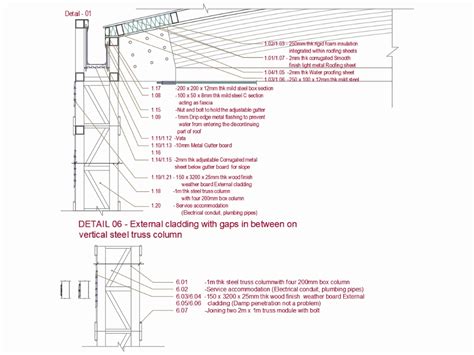 Exterior Cladding On Steel Column In Autocad Cad 106 25 Kb Bibliocad