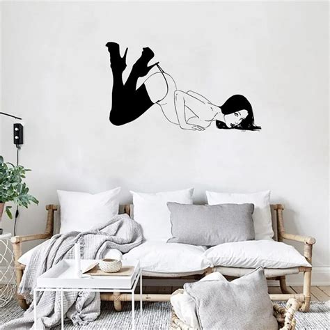 Personality Sexy Nude Wall Stickers Naked Girl Striptease Go Wall Dance