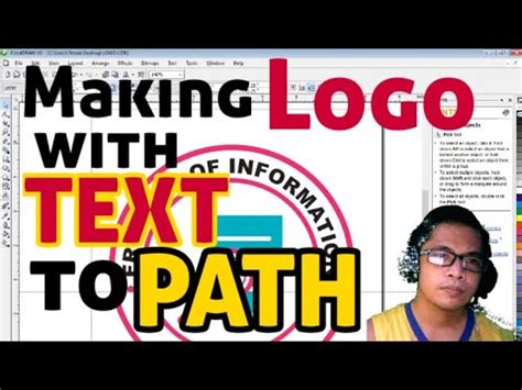 MAKING LOGO WITH FIT TEXT TO PATH ON COREL DRAW YouTube