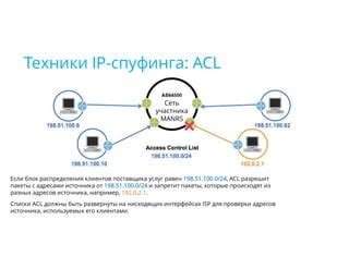 Module Anti Spoofing Preventing Traffic With Spoofed Source IP Addresses PPT