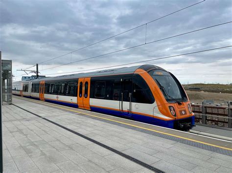 Barking Riverside Station Class 710 Arriving At Platform 1 July 2022