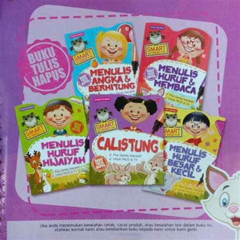 Jual Smart Work Book Calistung Menulis Huruf Dan Angka Membaca Berhitung Menulis Huruf