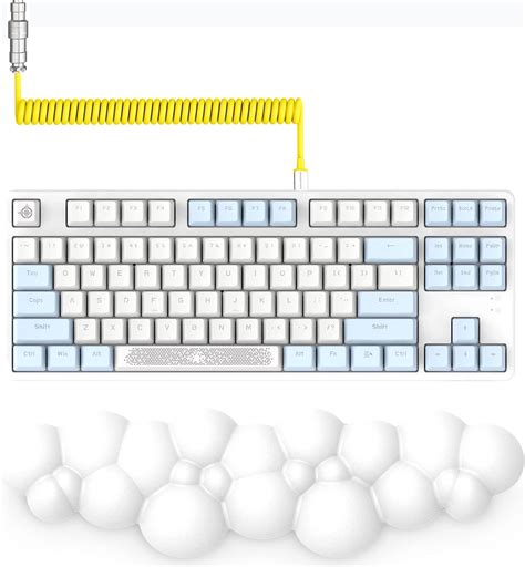 AJAZZ AK Clavier De Jeu Filaire TKL Blue Switch Hot Swappable Mechanical Keyboard