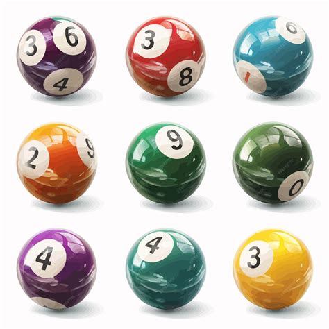 Bolas De Billar Vector Premium