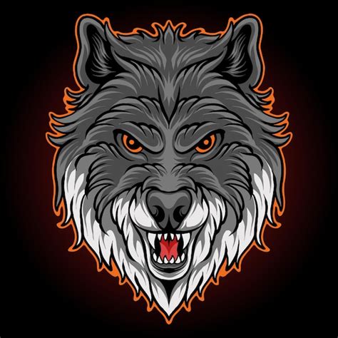 Premium Vector Vector Angry Wolf Esport Mascot Logo