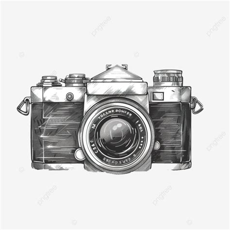 Hand Drawn Camera Camera Camera Illustration Electronic Camera Png