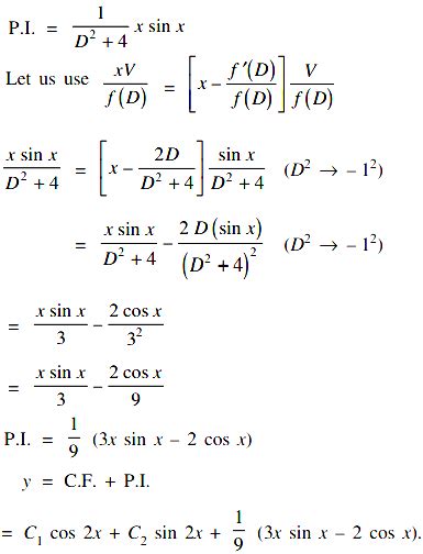 Solve D 2y Dx 2 4y Xsinx Sarthaks Econnect Largest Online Education Community