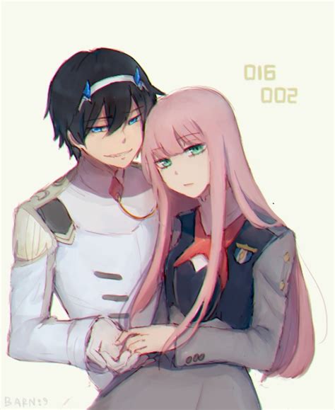 Zero Two And Hiro Darling In The Franxx Drawn By Benelle Danbooru