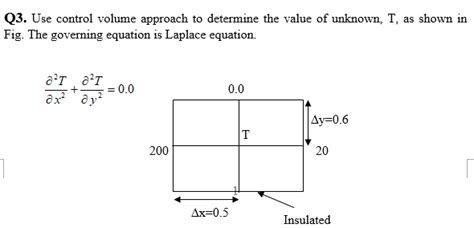 solved q3 use control volume approach to determine the