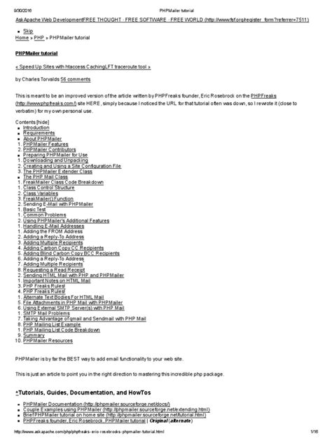 phpmailer tutorial pdf email php