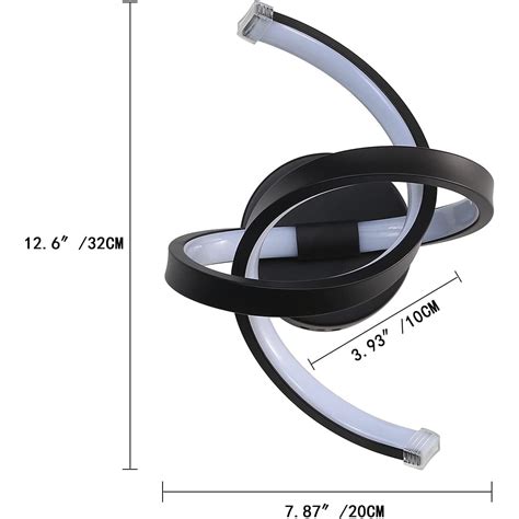 Модерна стенна лампа с LED, За инструменти, 20W, 220V, Акрил ...