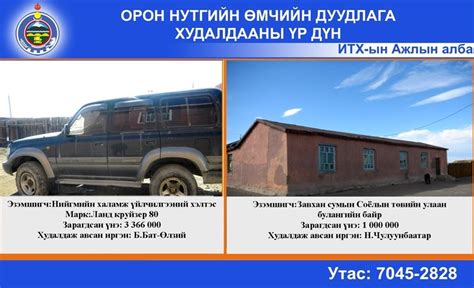 ОРОН НУТГИЙН ӨМЧИЙН ХӨРӨНГИЙГ ДУУДЛАГА ХУДАЛДААГААР ХУДАЛДЛАА