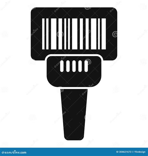 Smart Bar Code Scanner Icon Simple Vector Quick Response Stock