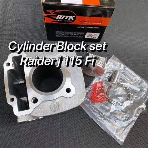 Mtk Cylinder Block Set For Raider J Fi SHOOTER FI Standard Size Shopee Philippines