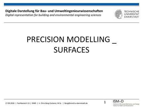 Precision Modelling Surfaces Ppt Download