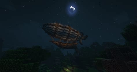 My Airship In Version 1 7 2 Built In Survival I Fell A Lot R Minecraft