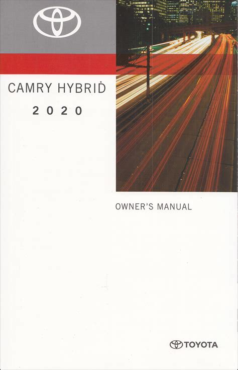 Toyota Camry Hybrid Owners Manual Original