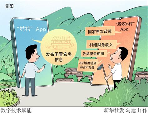 图表漫画 社会 数字技术赋能 乡村 新华社 农村信用社