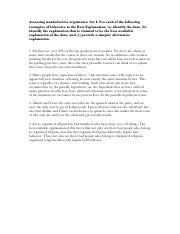 Assessing Non Deductive Arguments Set 4 Pdf Assessing Nondeductive