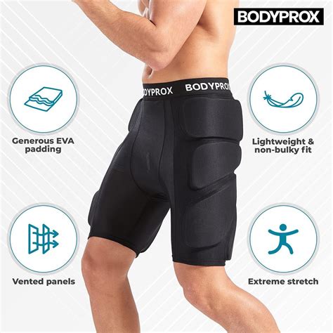Bodyprox Protective Padded Shorts For Snowboard Skate And Ski 3d