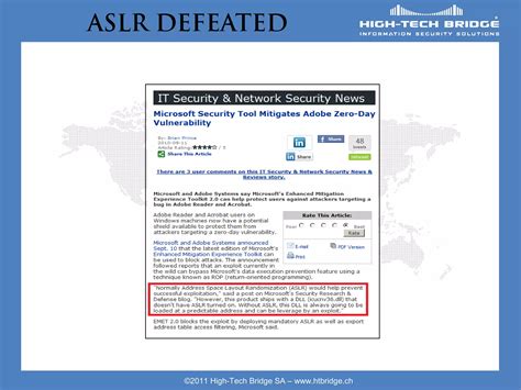 Defeating Data Execution Prevention And Aslr In Windows Ppt