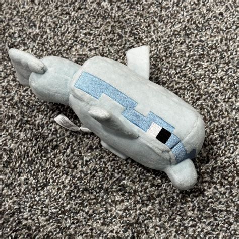 Minecraft Dolphin Plush Depop
