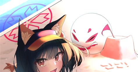 Girl Bluearchive Blue Archive 水着イズナ 수즈나 Pixiv