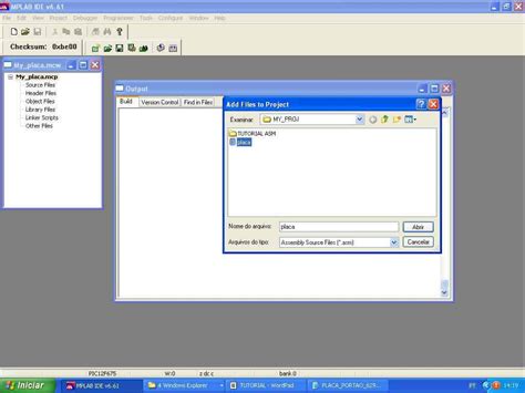 Como Compilar Os Arquivos Asm Fornecidos Neste Blog Junto O Mplab