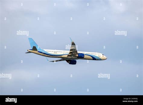 Salam Air Air Bus A321 Interjet A40 Oxe Plane Against The Blue Sky