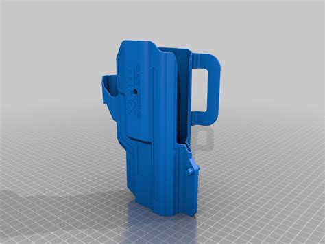 Free 3d File Dart Zone Outlaw Holster Remixed W Screw And Belt Mounts・object To Download And To