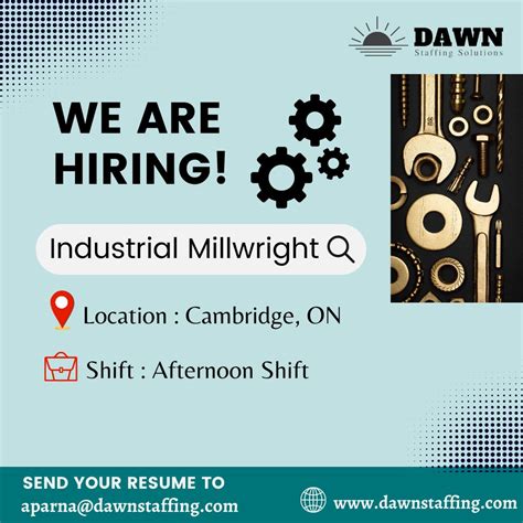 Dawn Staffing Solutions Inc On Linkedin Industrial Millwright