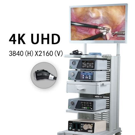 4k Uhd Medical Laparoscope Tower Unit With Trolley Medical Endoscopy