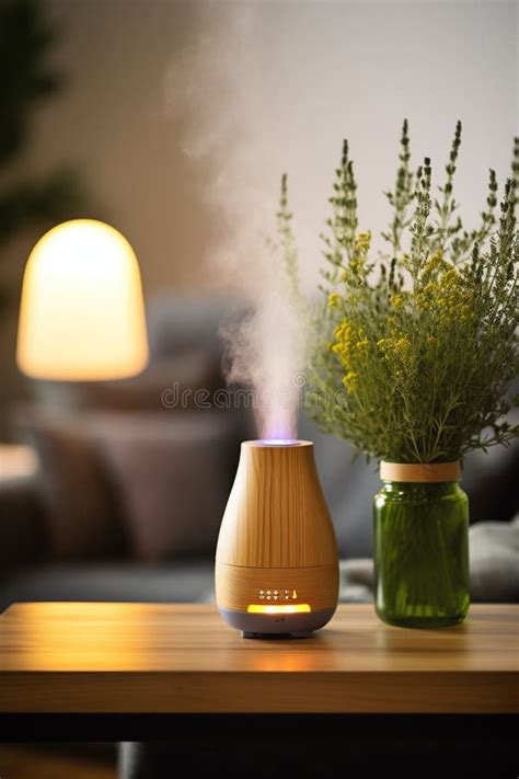 Electric Aroma Diffuser In The Room Generative Ai Stock Illustration Illustration Of