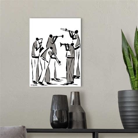 Grayscale Band Wall Art Canvas Prints Framed Prints Wall Peels Great Big Canvas