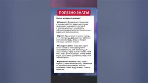 Польза корицы для здоровья корица здоровье полезнознать