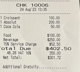 Micros Simphony Adding Service Charge To A Site Using VAT Inclusive