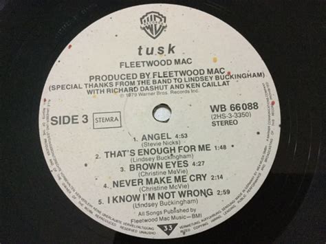 Fleetwood Mac Tusk 1979 Double Vinyl Record Auction