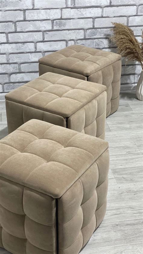 Пуф 5в1 Оттоманка пуф трансформер пуф з каретною стяжкою Pifpaf